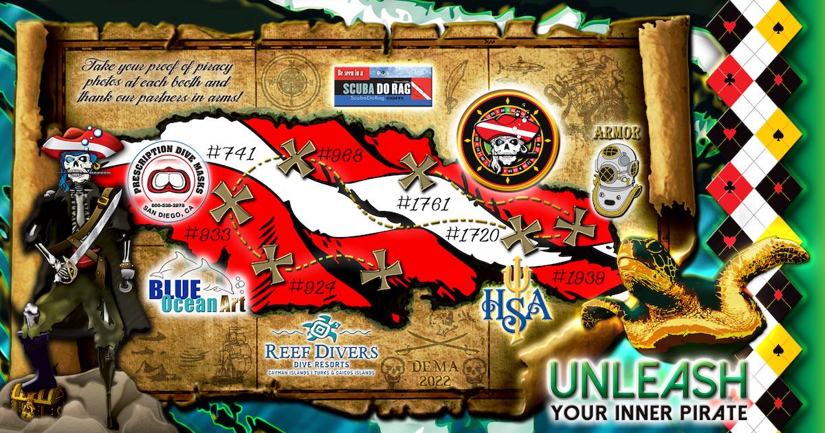 Pirate Map - Dive Pirates